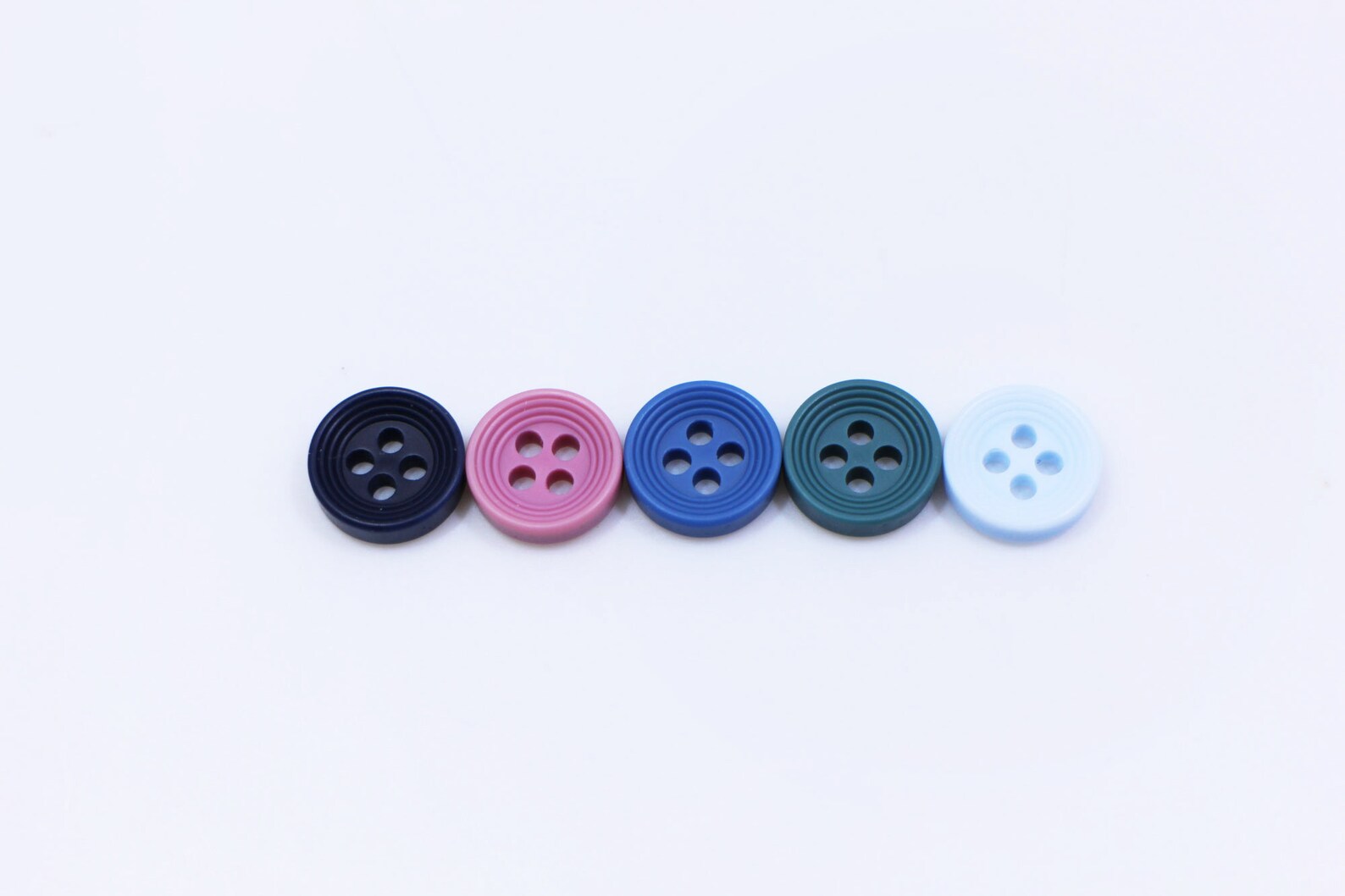 Matte Light Blue Buttons Pastel Blue Buttons Four Holes - Etsy