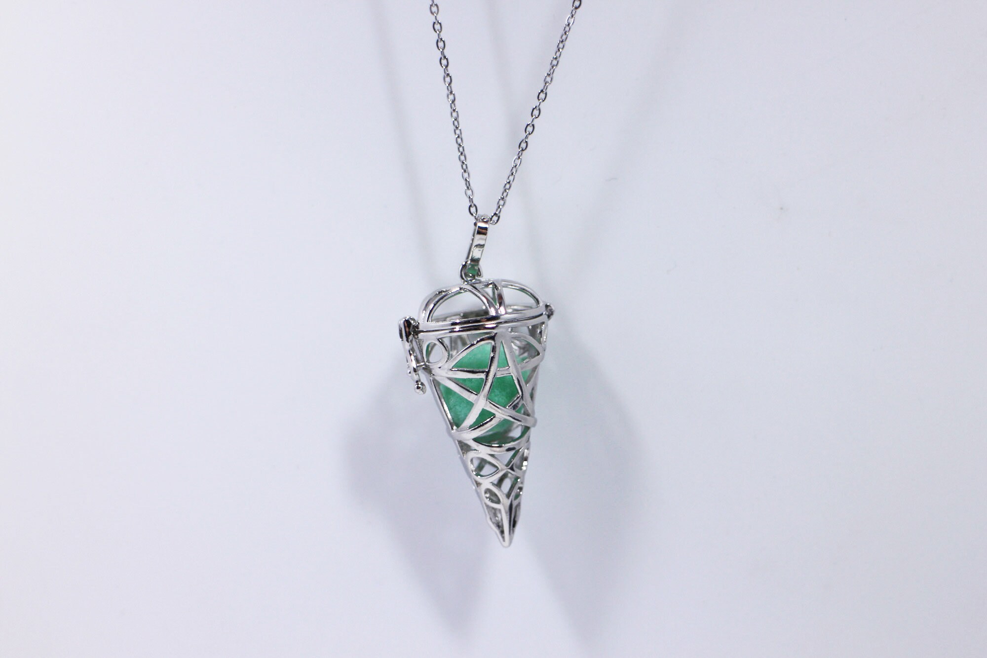 BOHO Cone Shaped Essential Oil Diffuser Necklace, Bohemian, Essential ...