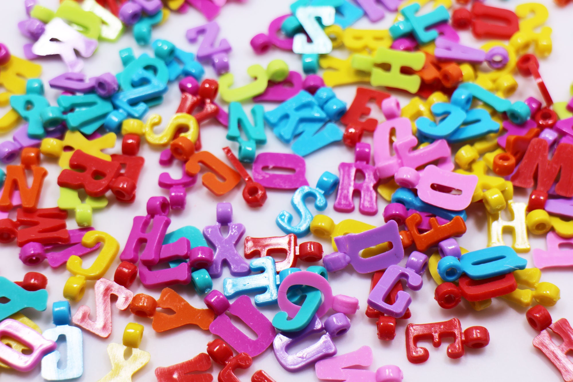 Colorful Alphabet Bead A-Z English Letter Bead Acrylic Bead | Etsy