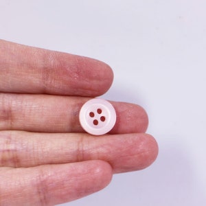 Frosted Pink Buttons, Wide Edge, Light Pink Color, for Sewing Blouse ...