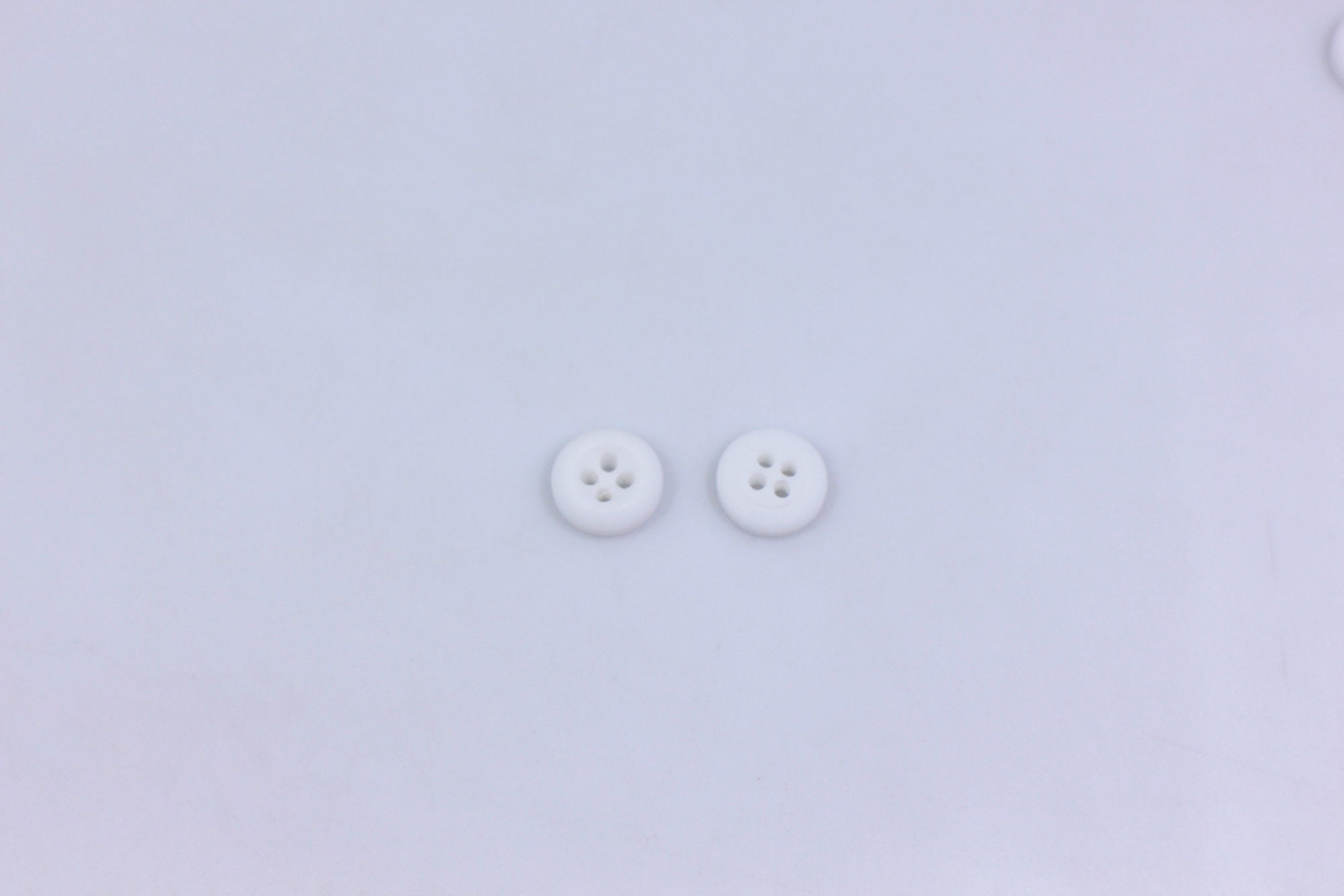 Tiny Matte White Buttons Bowl Shaped Buttons Resin Buttons | Etsy