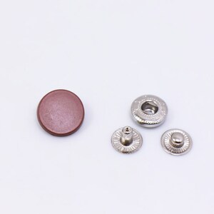 Brown Snap Button, Flat Top Snap Fastener, Metal Snap Button, Wallet ...