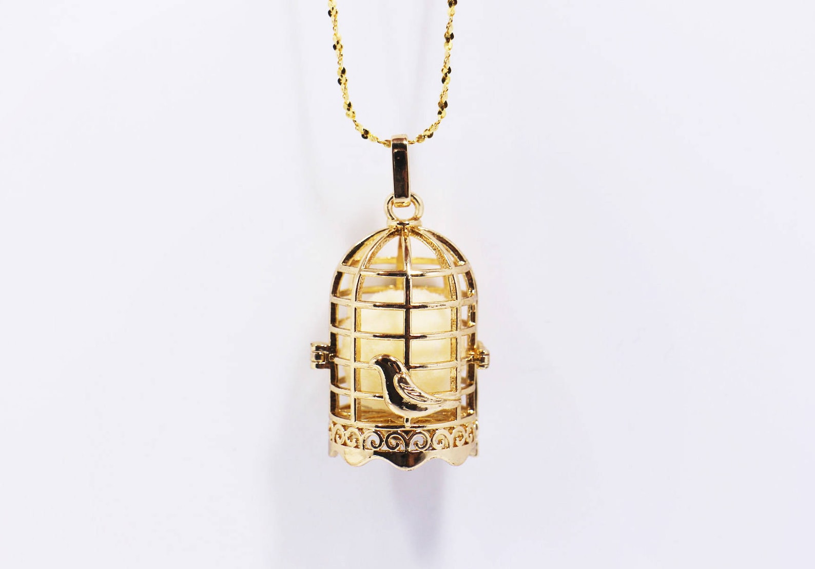 Bird Cage Essential Oil Diffuser Necklaceessential Oil Case - Etsy