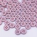 Matte Light Pink Buttons Pastel Pink Solid Color Four Hole - Etsy