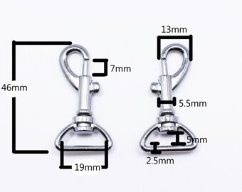 1 1/4 Metal Large Bolt Snap Hook Black Nickel METAL - Etsy