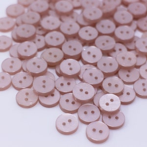 Pale Pink Button Shiny Pink Button Extra Small Light Pink - Etsy