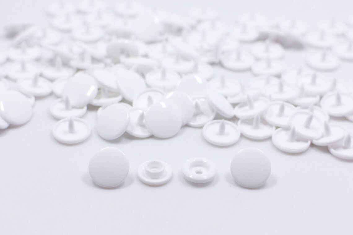 White Snap Fastener Size T5 B3 White Snap Buttons - Etsy