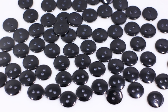 Glossy Black Button