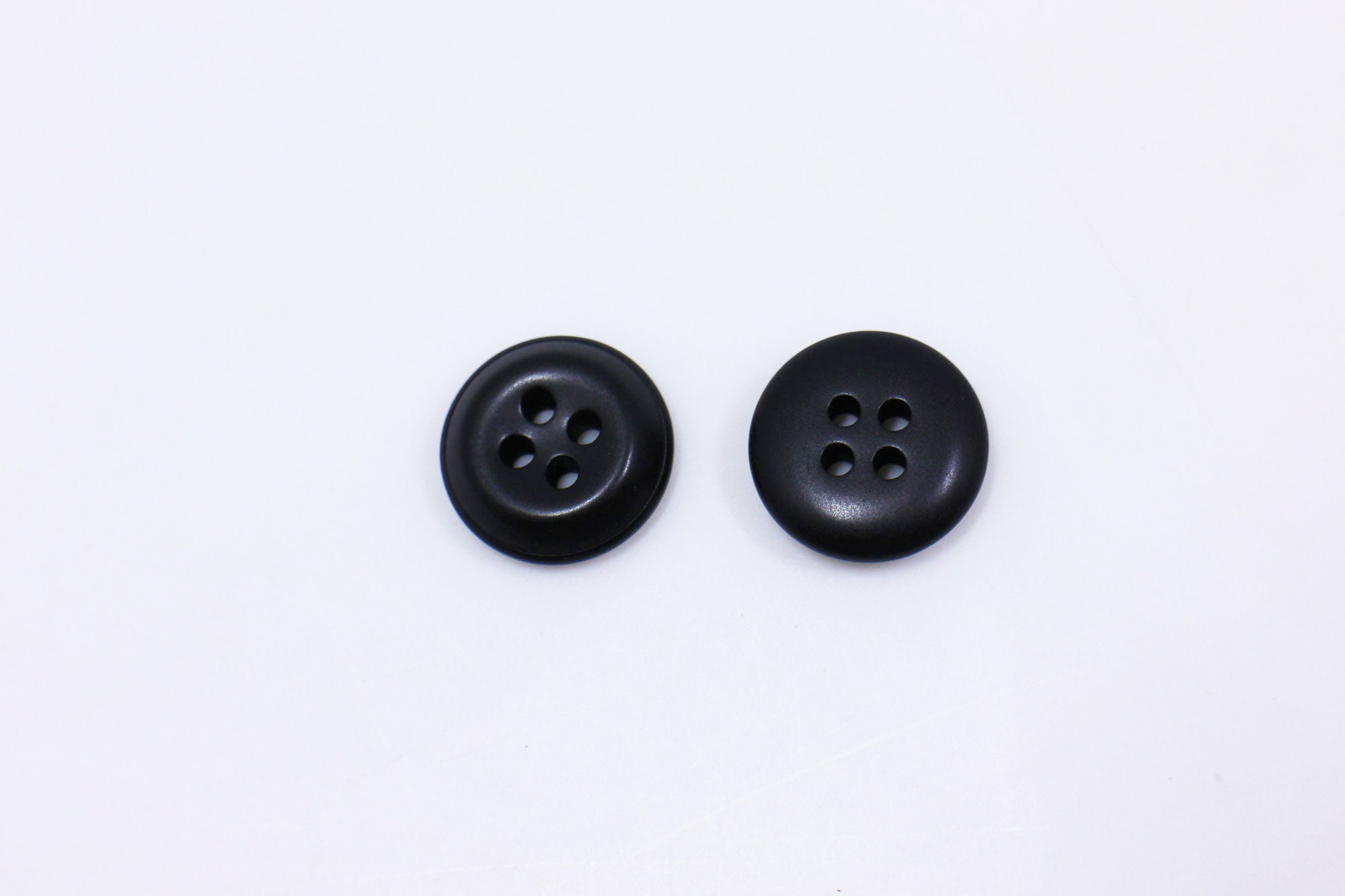 Matte Black Coat Button Raised Edge Four Holes Rouns - Etsy UK