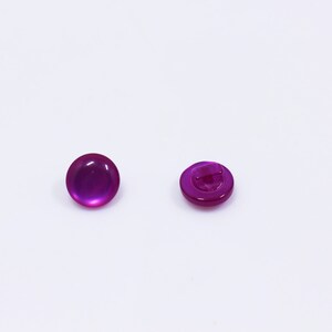Dark Purple Shank Button, Extra Small Mini Size, Mushroom Shaped, for ...