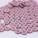 Matte Light Pink Buttons Pastel Pink Solid Color Four Hole - Etsy