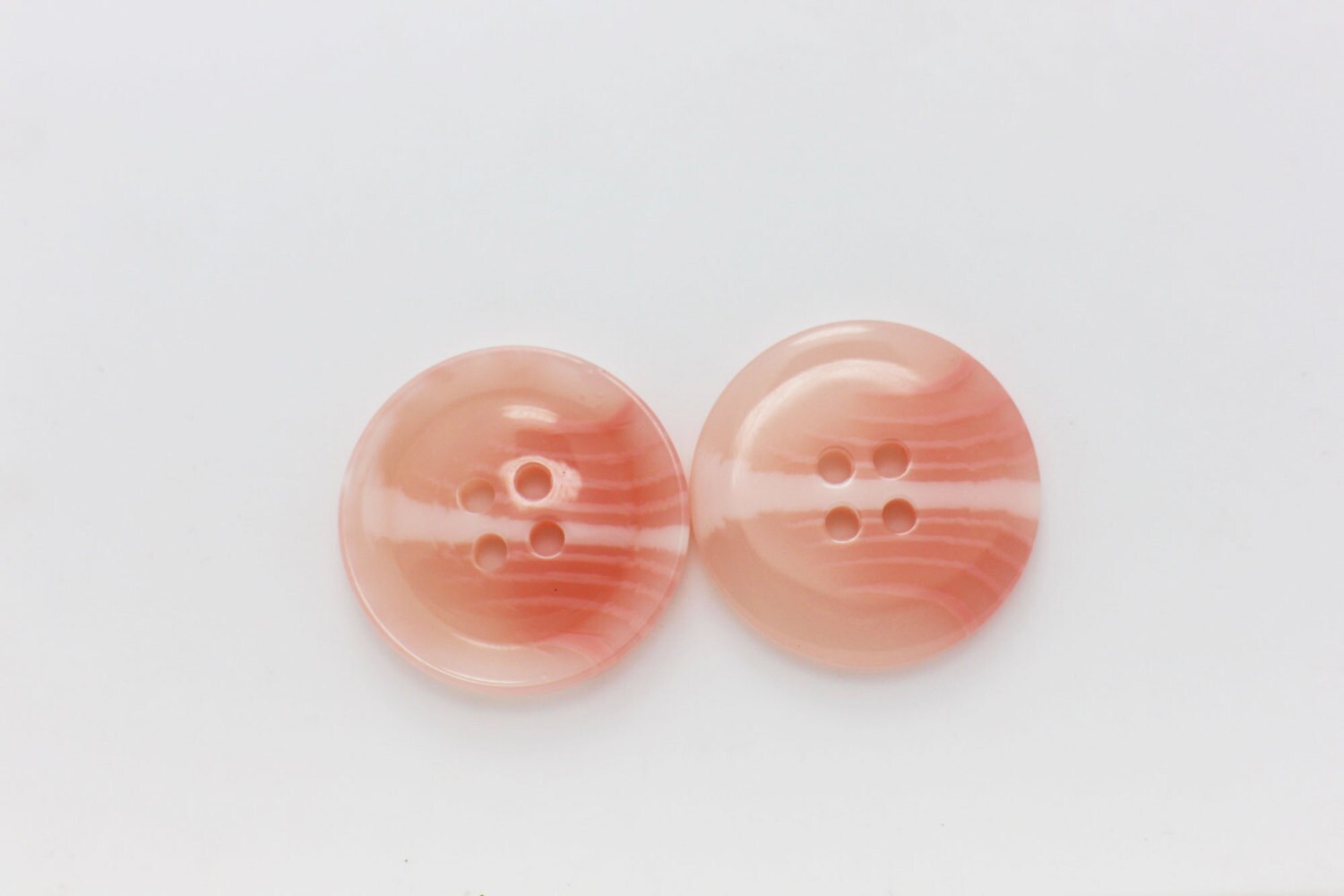 Pink Marble Pattern Buttons Four Holes Sew Through Button - Etsy
