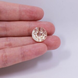 Beige Acrylic Shank Buttons, Light Brown Color, Clear Transparent ...