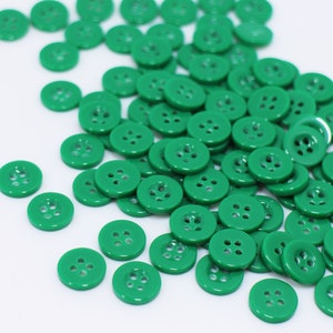 50 Small Colorful Buttons, Resin, Four Holes, Color of Your Choice ...