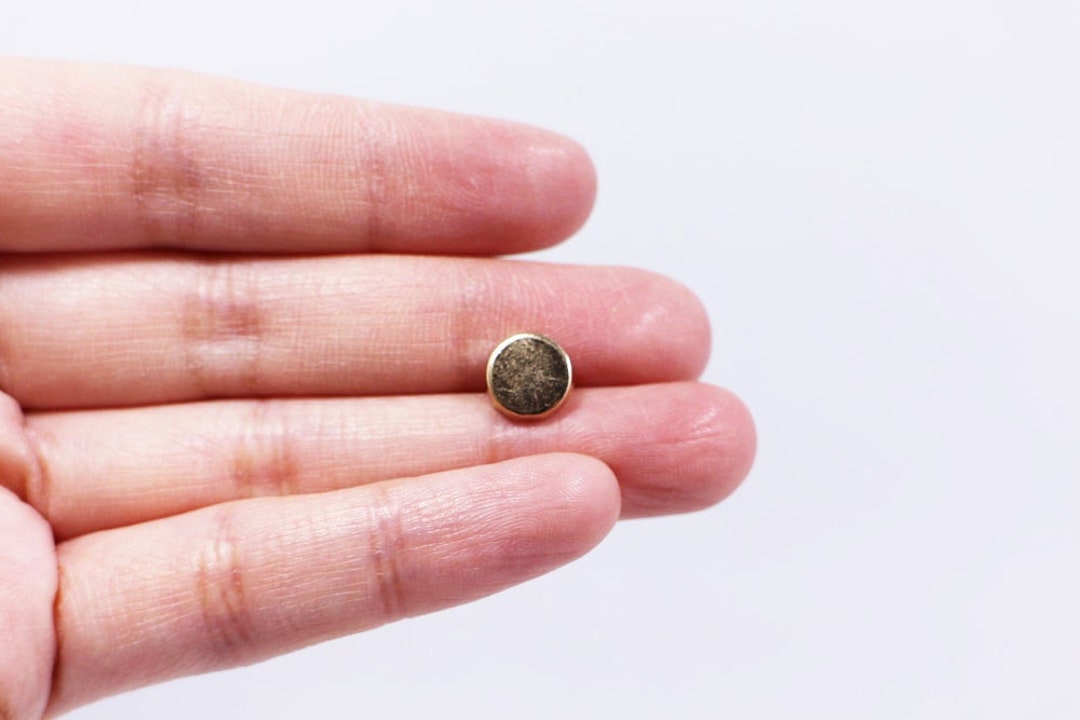 Mini Golden Shank Button, Tiny Doll Button, Dolls Making Button, Gold ...