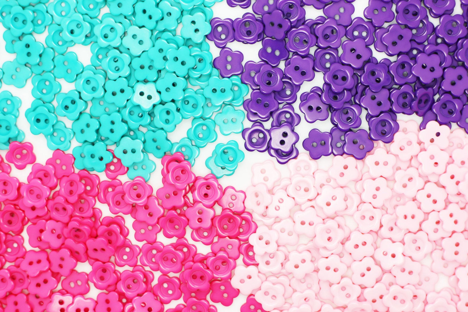 Tiny Flower Button Flower Shape Button Baby Children Button - Etsy