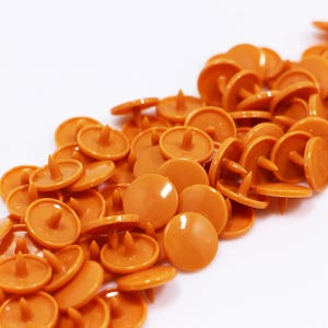 Orange Snap Fastener, Size T5, Carrot Orange Snap Buttons, Upholstery ...