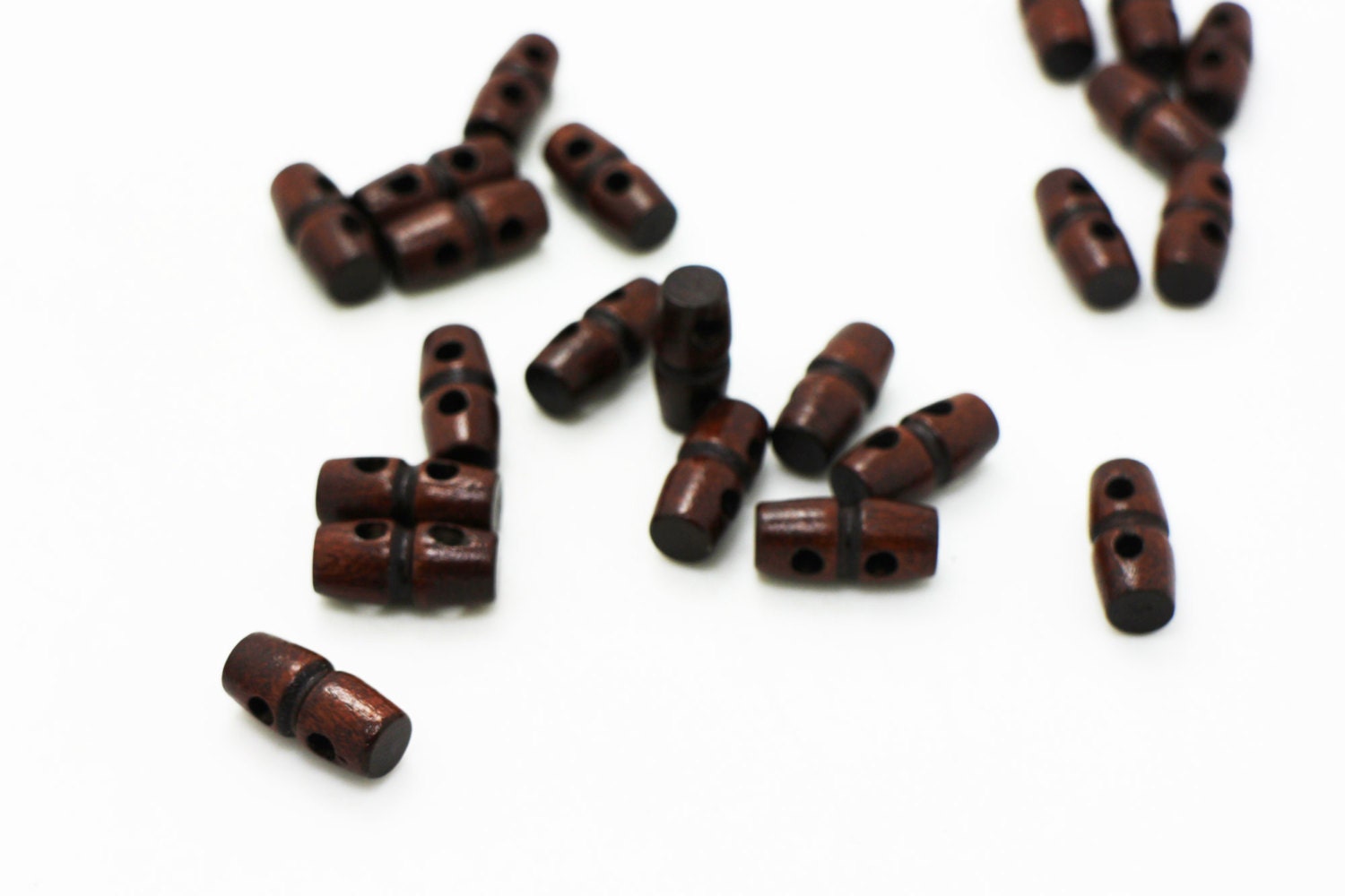 Mini Brown Wooden Toggle Button Tiny Toggles Small Toggles - Etsy