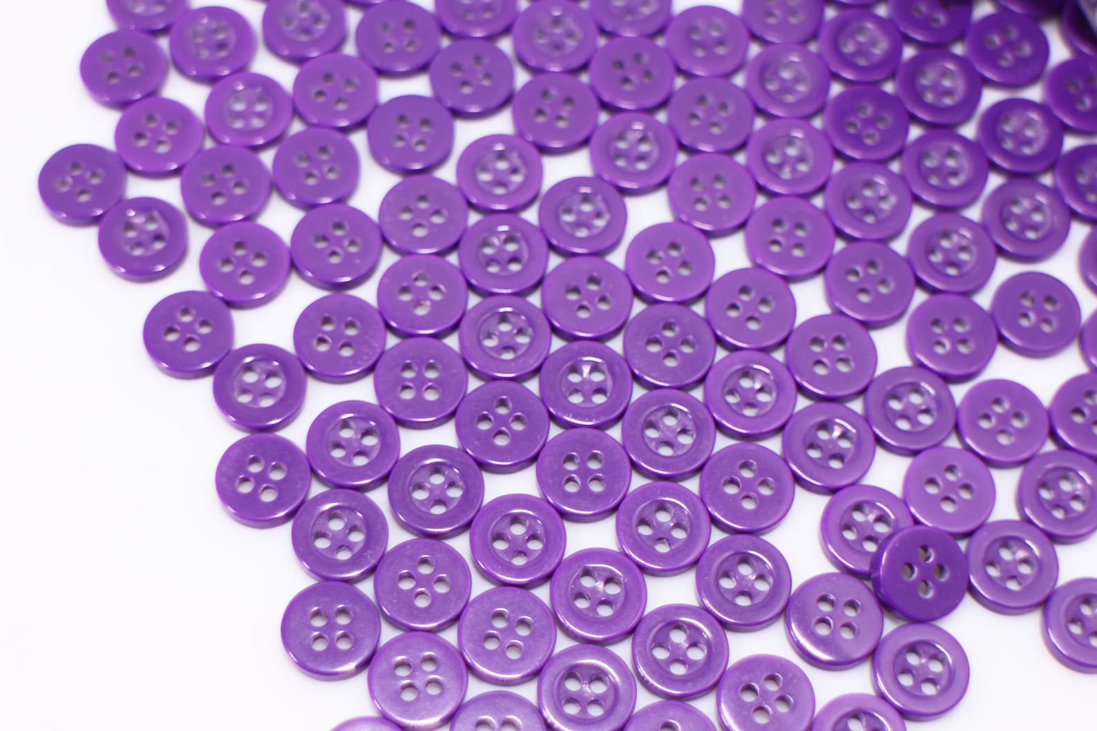 50 Dark Purple Buttons Resin Material Four Holes Raised - Etsy