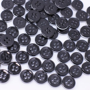 Black Button, Small Black Buttons, Layered Buttons, Blouse Button ...