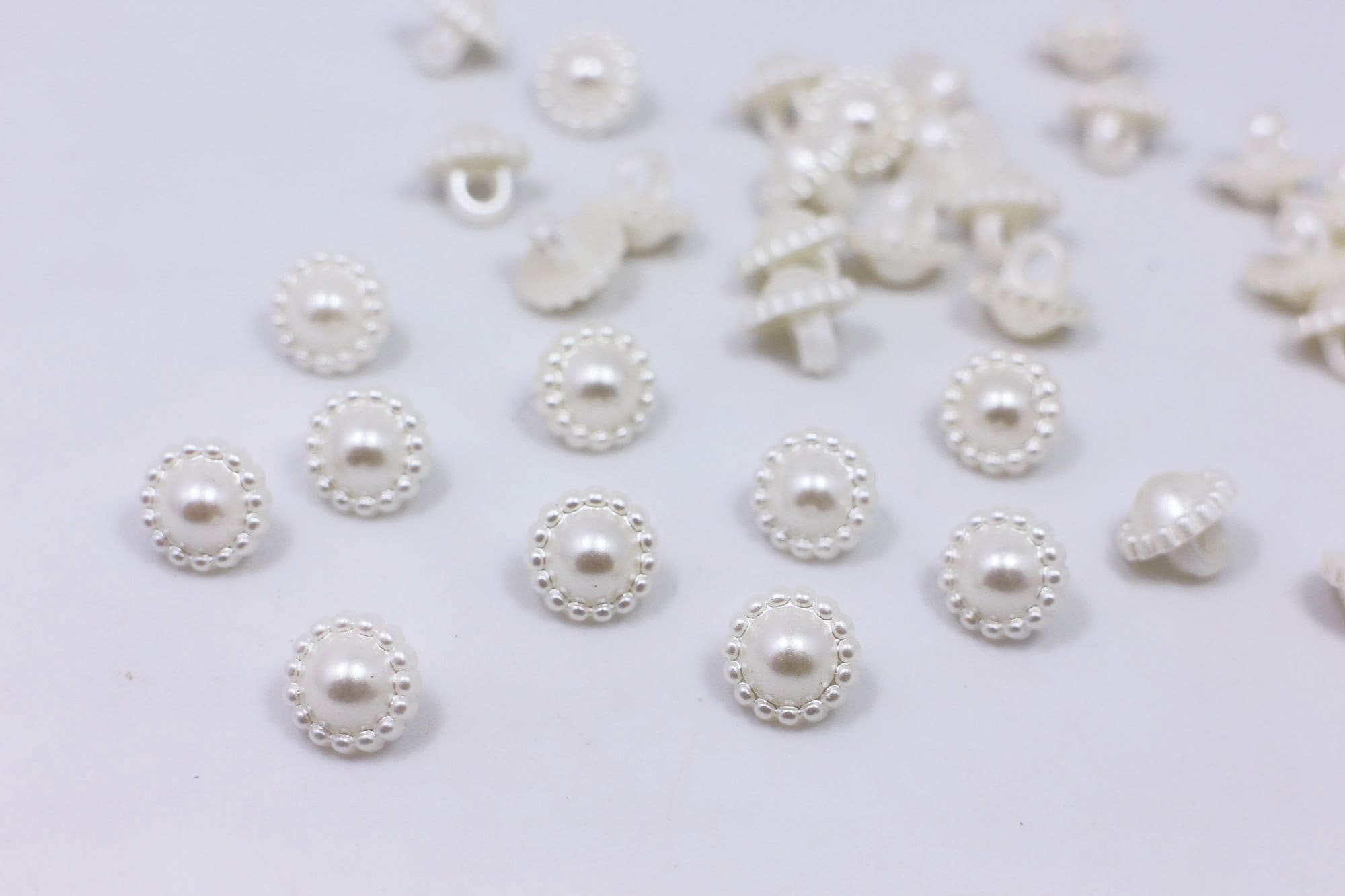 Pearl White Shank Buttons Flower Shaped Shanks Small Shanks | Etsy