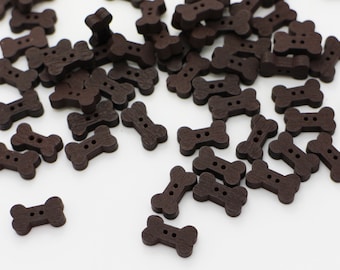 Dog Bone Button | Etsy