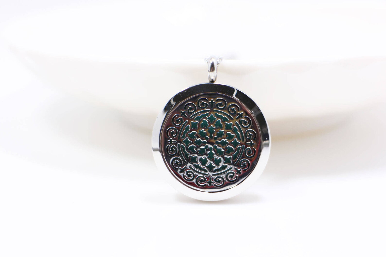 Bohemian Essential Oils Necklace, BOHO Floral Filigree, for ...