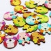 Puppy Dog Wooden Button Animal Shape Cartoon Dogs Two - Etsy