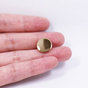 Gold Metal Snap Buttons, Flat Top, Round Shape, Upholstery, Model 633 ...