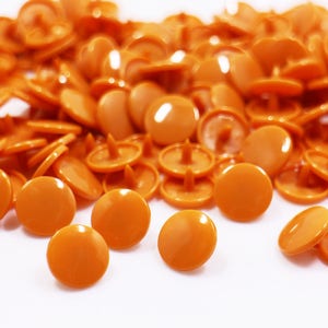 Orange Snap Fastener, Size T5, Carrot Orange Snap Buttons, Upholstery ...