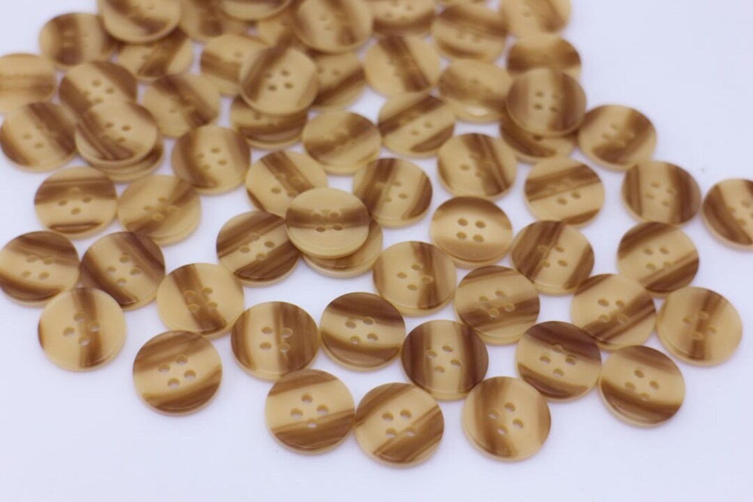 Matte Light Brown Buttons Retro Style Marble Pattern No - Etsy