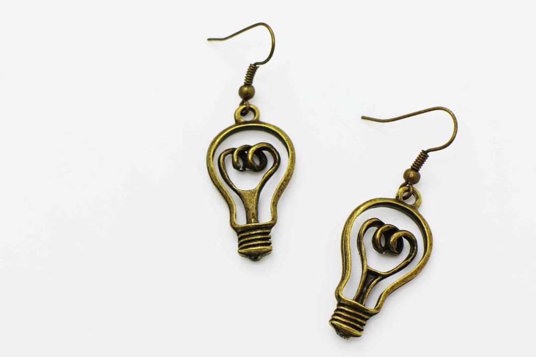 Light Bulb Dangling Earrings Light Bulbs Pendant Necklace - Etsy Hong Kong