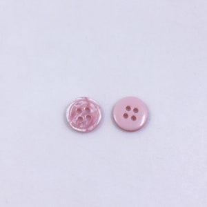 Light Pink Shell Looking Buttons, Four Holes, for Sewing Blouse Shirt ...
