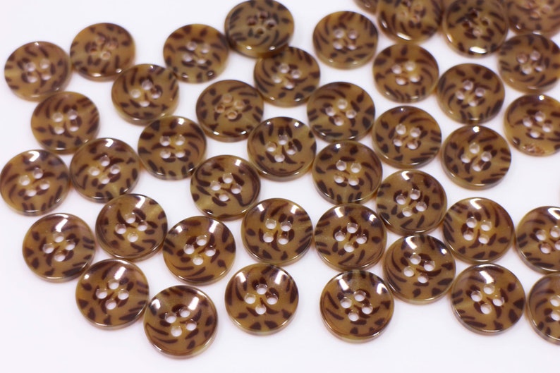 Leopard Pattern Buttons Animal Print Brown Color for Sewing - Etsy