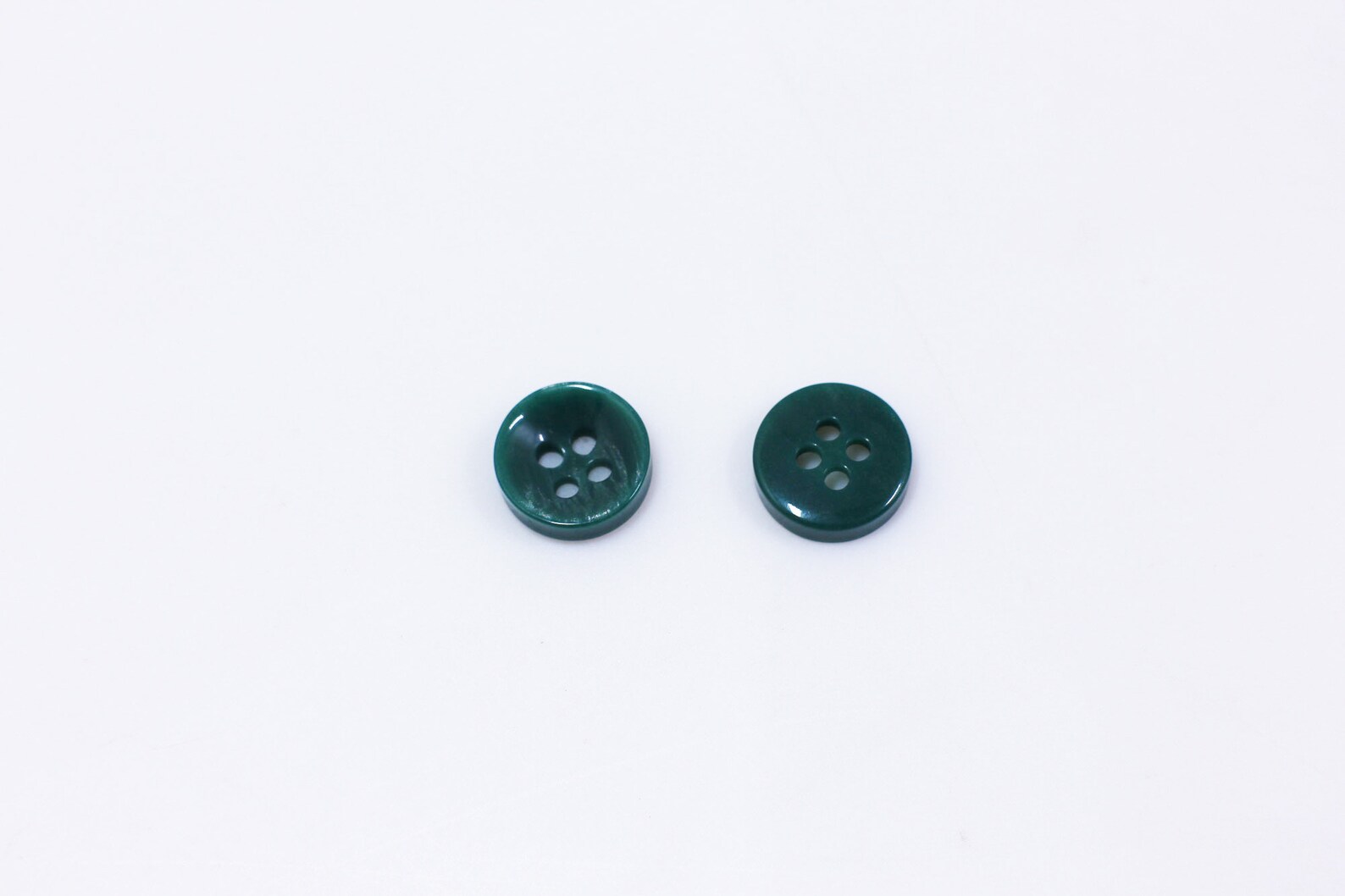 Dark Green Buttons Shell Looking Button Small Four Holes | Etsy