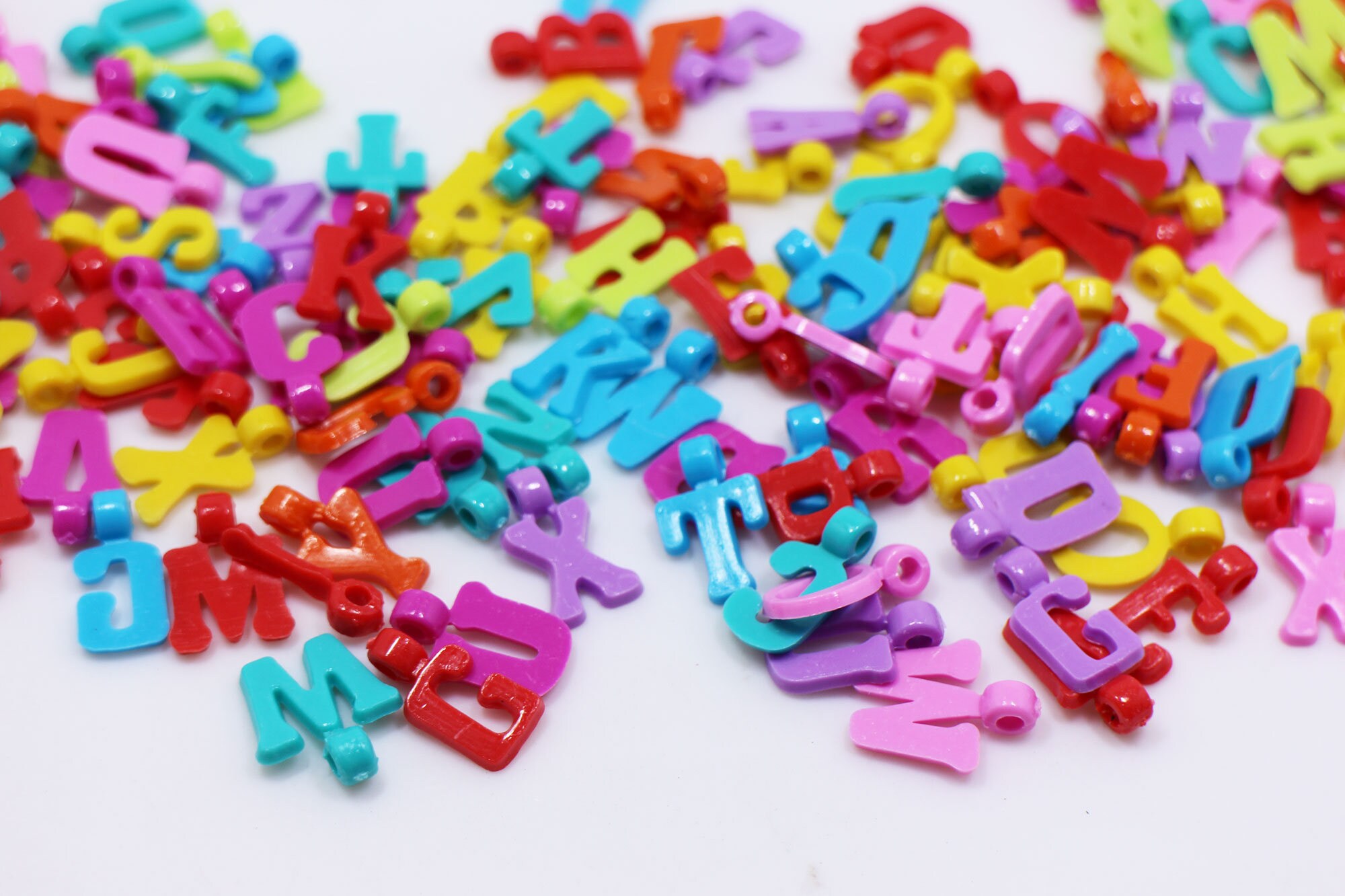 Colorful Alphabet Bead A-Z English Letter Bead Acrylic Bead | Etsy