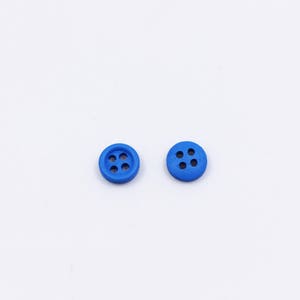Mini Colorful Wooden Button, Extra Small Tiny Size, Four Holes, Rainbow ...