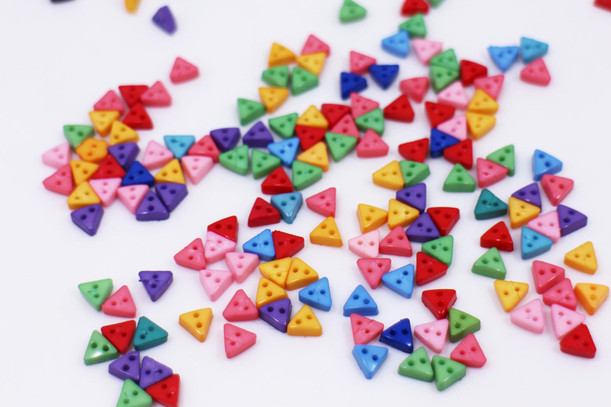 Tiny Triangle Button Mixed Color Triangle-shape Button Two - Etsy Singapore