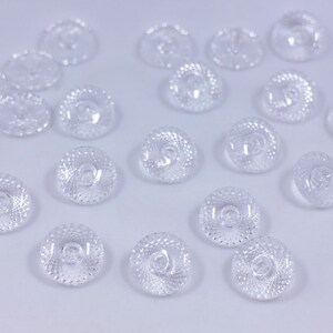 Clear Acrylic Shank Buttons, Transparent, for Sewing Cardigan Wedding ...