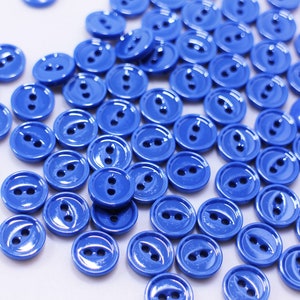 Blue Fish Eye Button, Bright Blue Button, Two Holes Sewing Button ...
