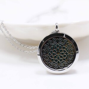 Bohemian Essential Oils Necklace, BOHO Floral Filigree, for ...