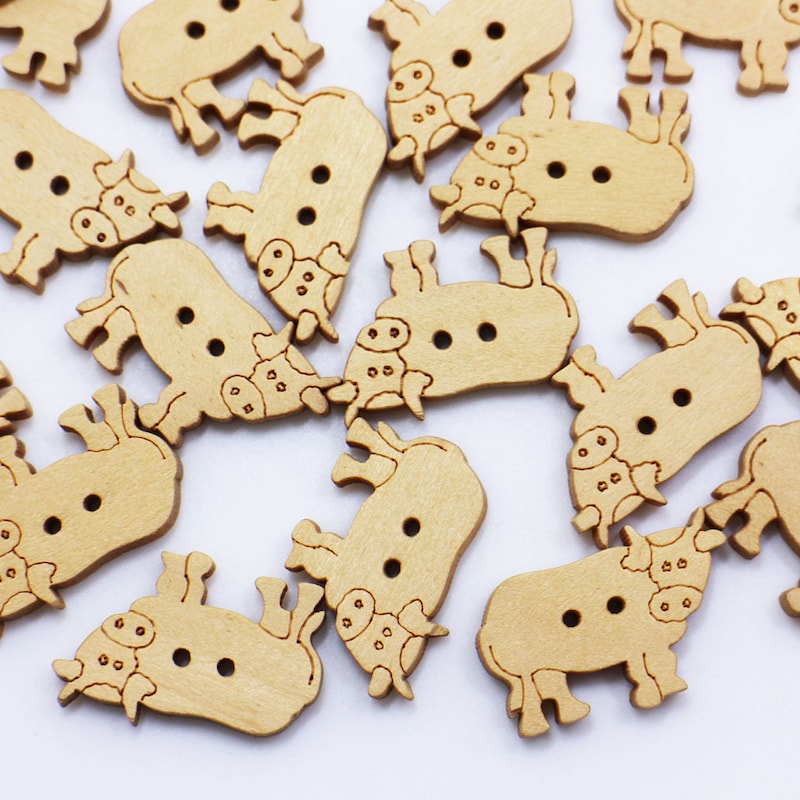 Cow Buttons - Etsy