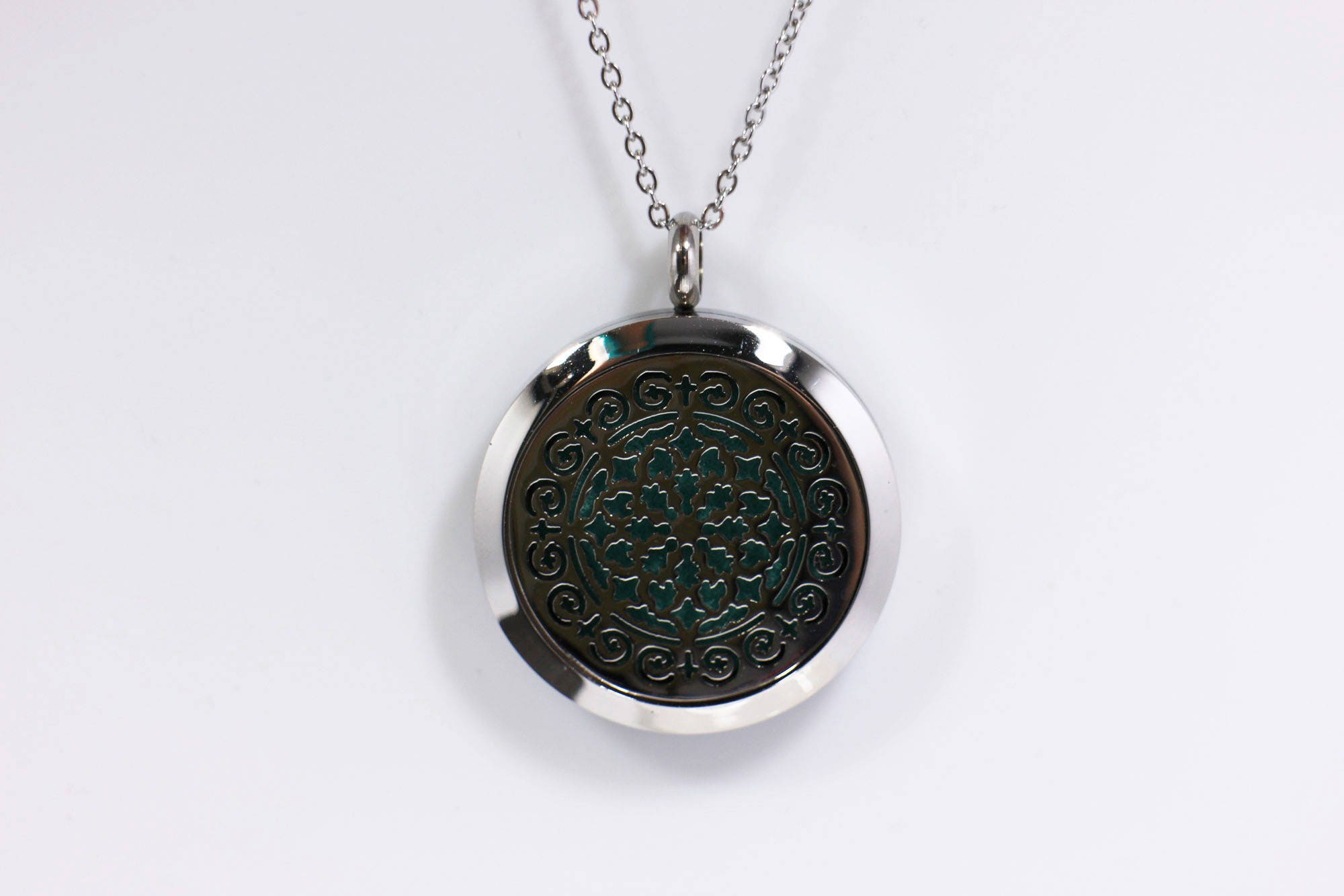 Bohemian Essential Oils Necklace, BOHO Floral Filigree, for ...