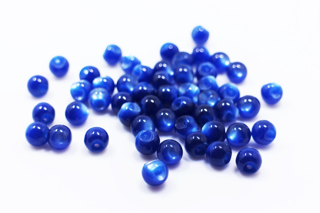 Blue Ball Shape Shank Button, Sphere Shaped, Back Hole, Mini Size ...