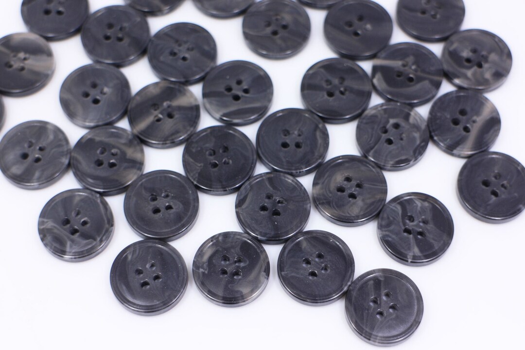 Black Marble Pattern Button, Large Black Buttons, Suit Jacket Buttons ...