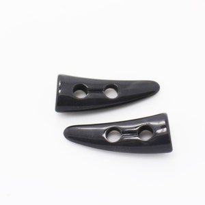 Dark Grey Toggle Button, Made of Resin, Two Holes, for Winter Trench ...