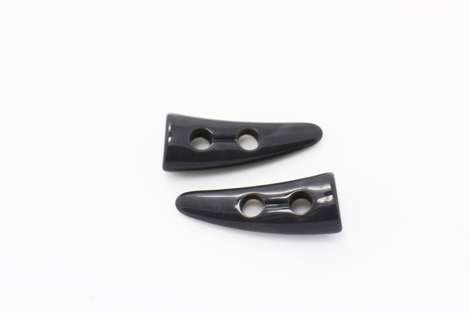 Dark Grey Toggle Button Made of Resin Two Holes for Winter - Etsy