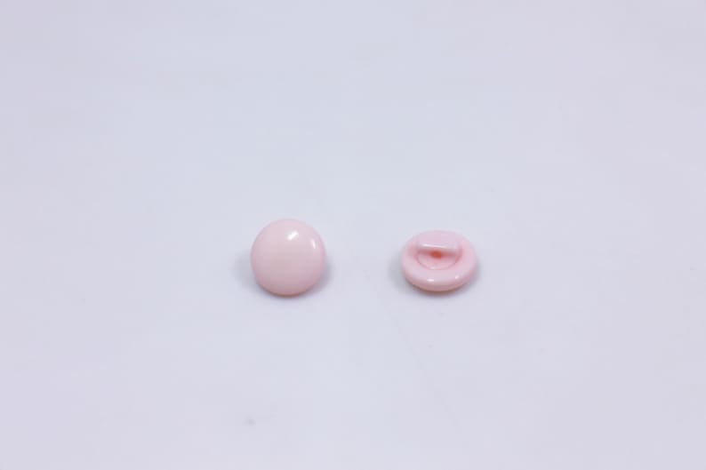 Light Pink Shank Button Glossy Pastel Pink Shank Button - Etsy