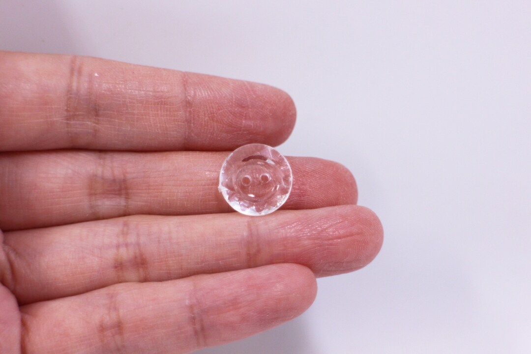 Clear Acrylic Buttons, Transparent, Two Holes, for Sewing Wedding Dress ...
