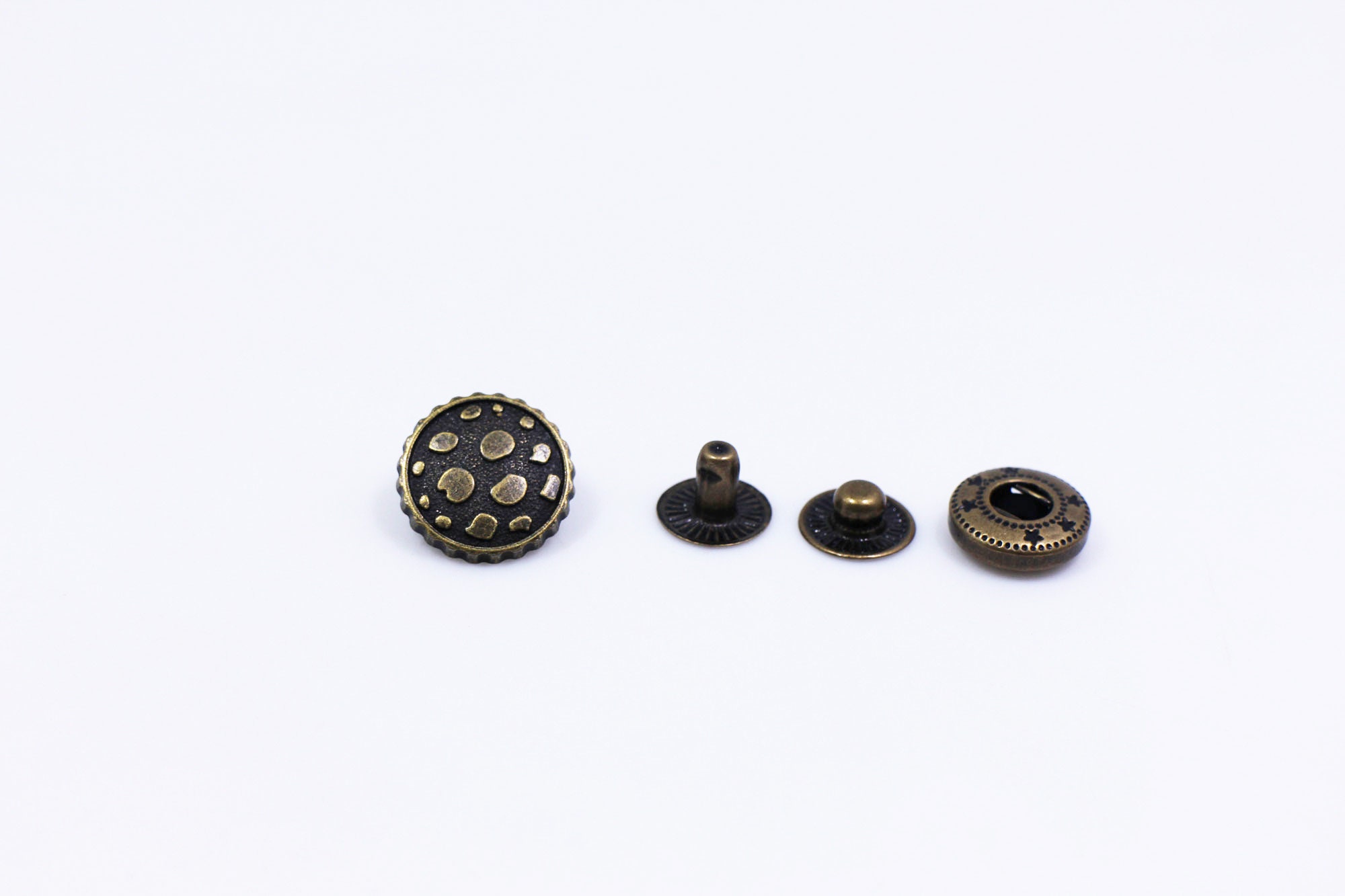 Polka Dot Snap Button Bronze Color Dottie Snap Fastener - Etsy